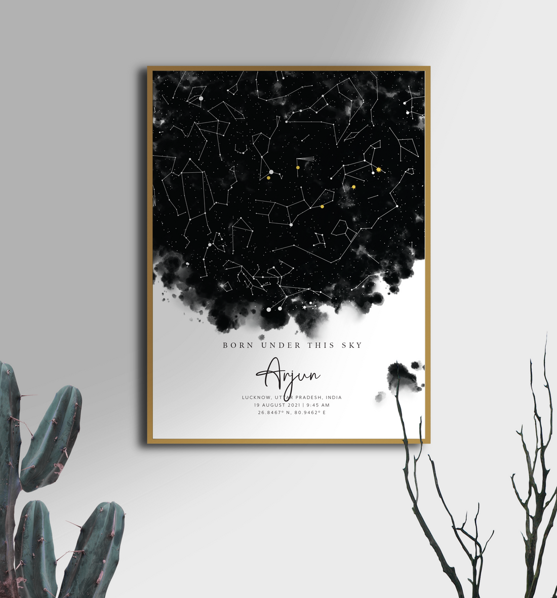 Birth Star Map | Full Page of Stars | Digital Download – The Cool Aunt